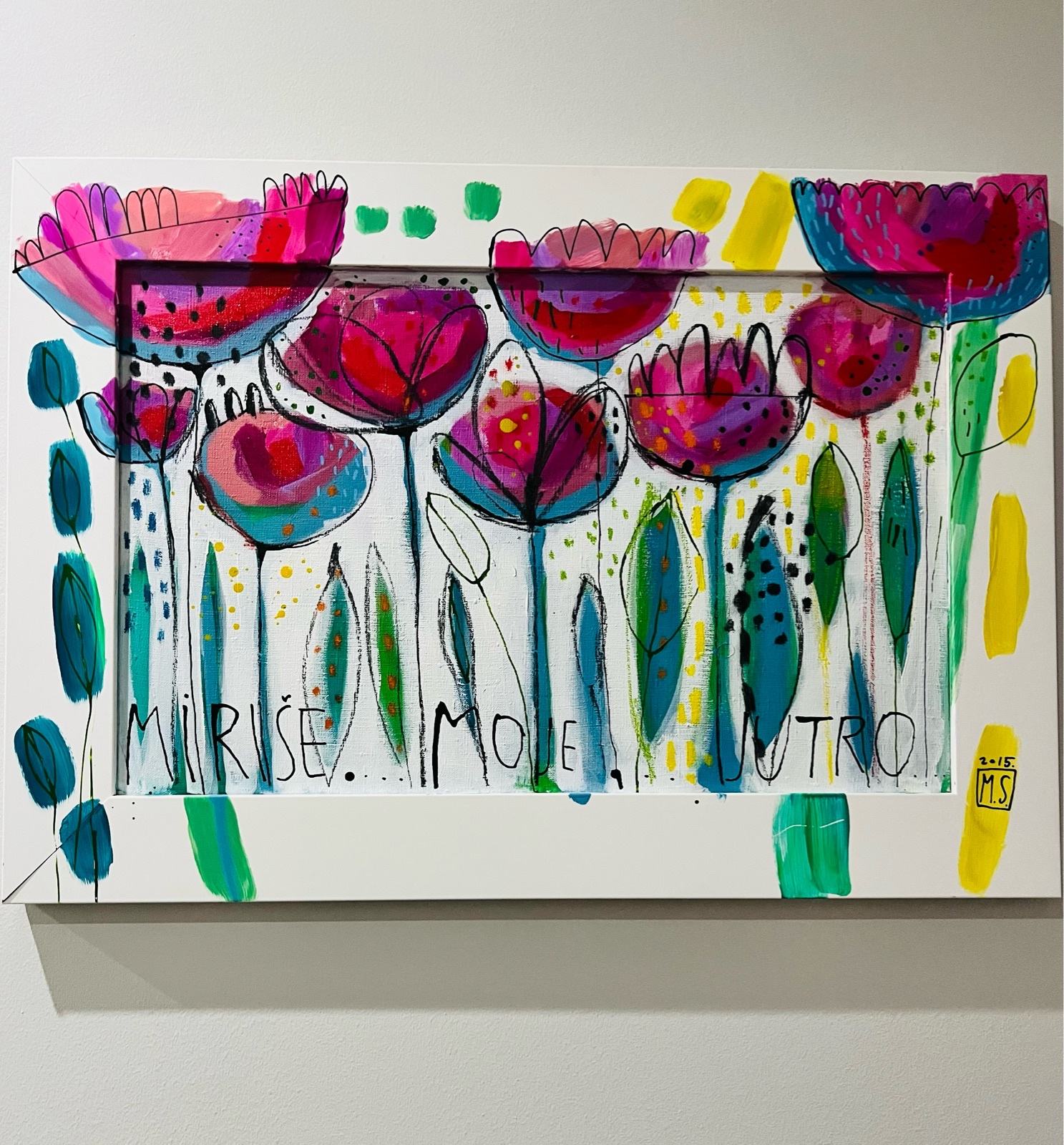Mirna Sišul “Miriše moje jutro” 2015 - akril