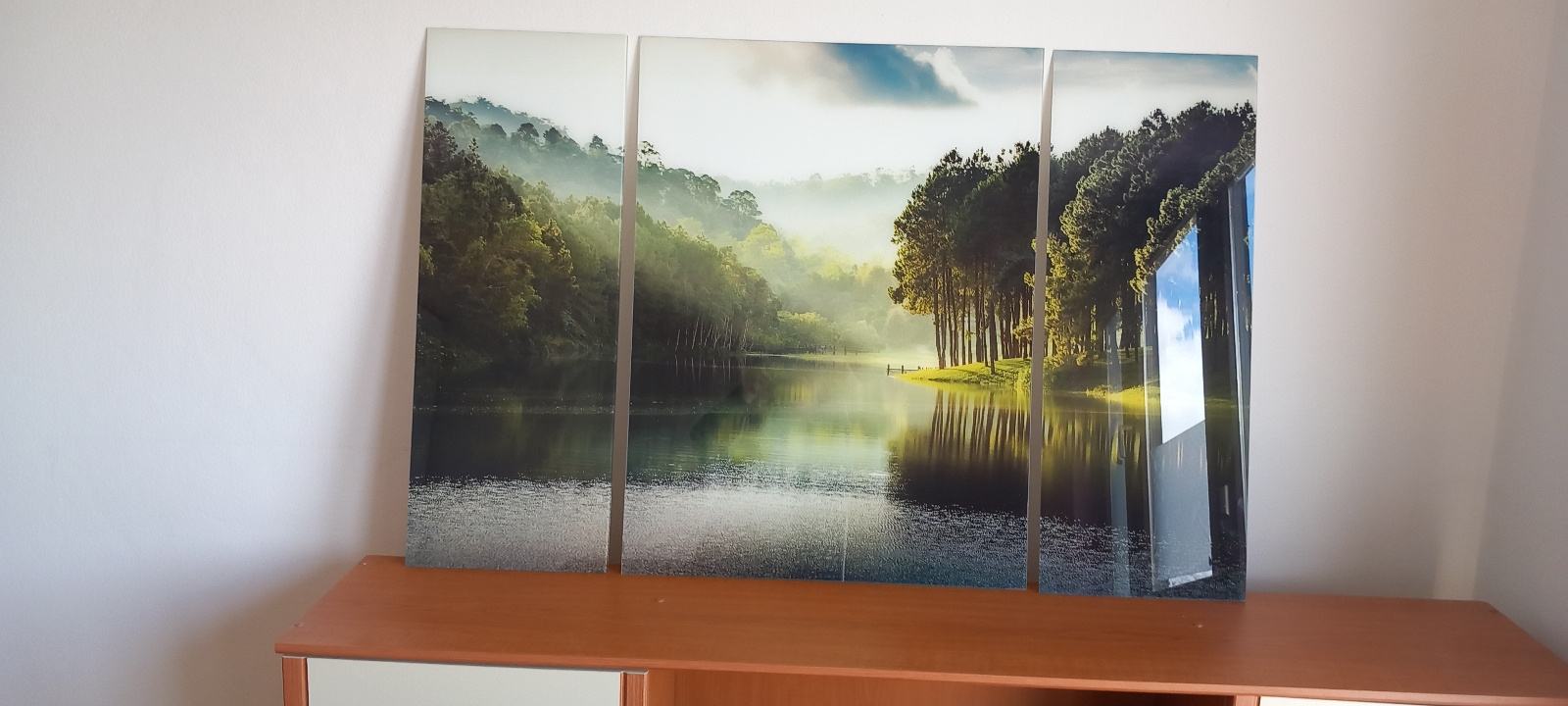 pejsaž na staklu