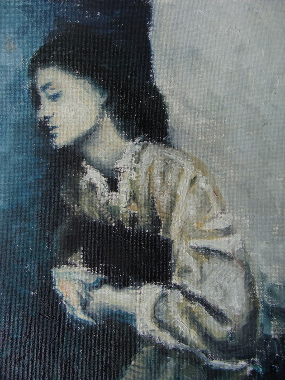 Portreti po naružbi ulje na platnu, olovka