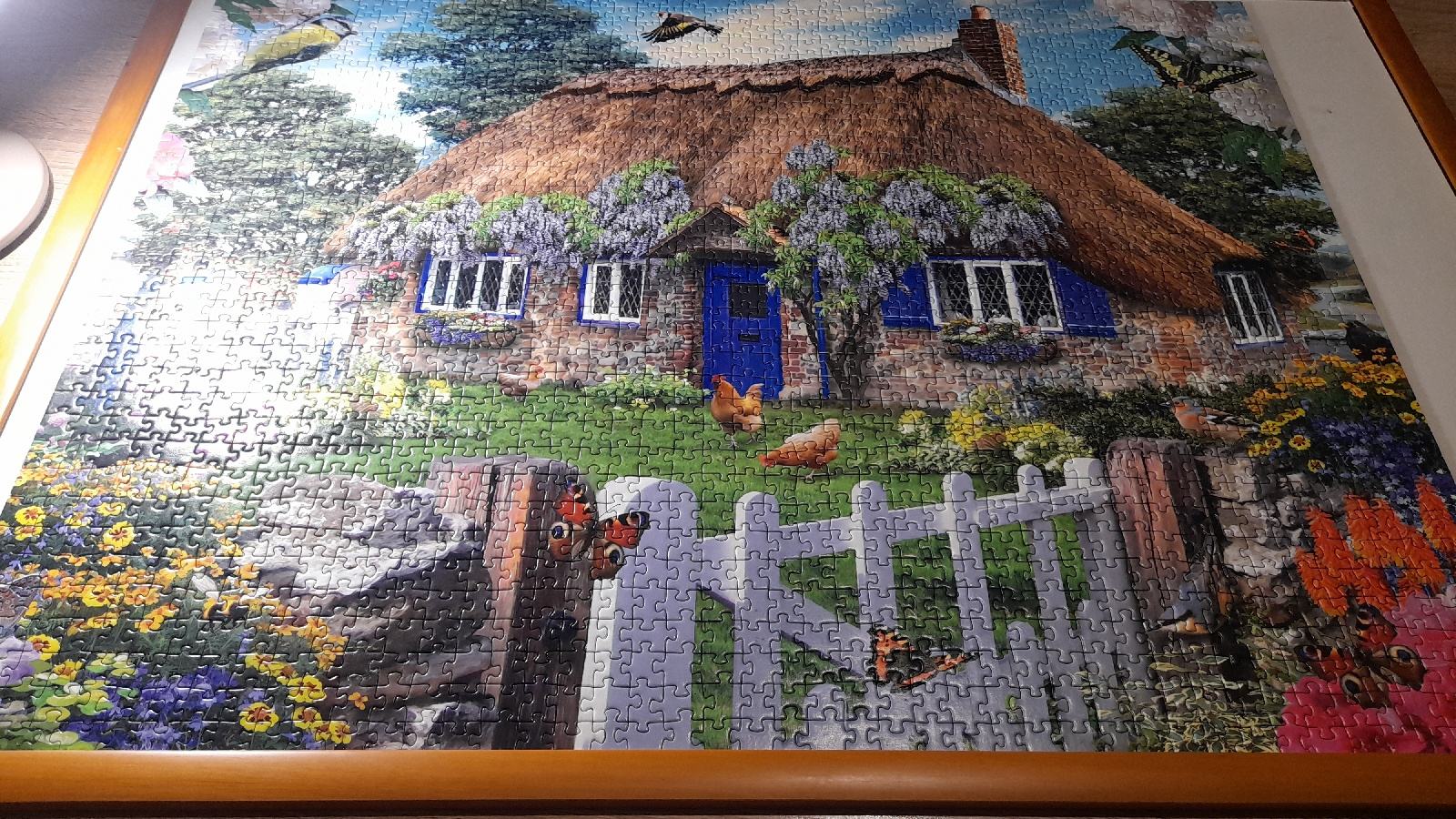 Puzzle Ravensburger slika seoska kuća 80x60