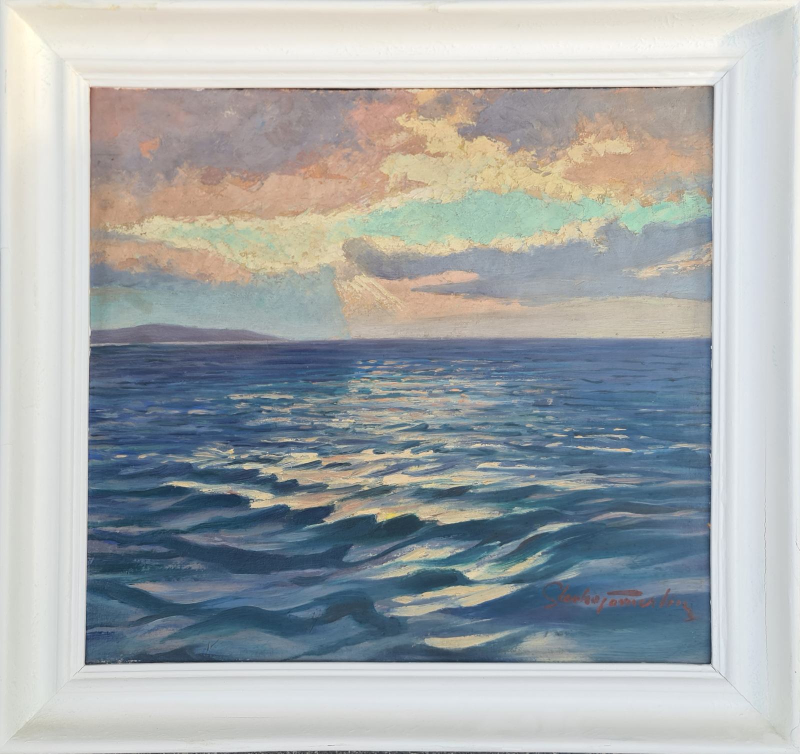 Slavko Tomerlin More ulje na lesonitu 55x60cm; iz 1970 godine;
