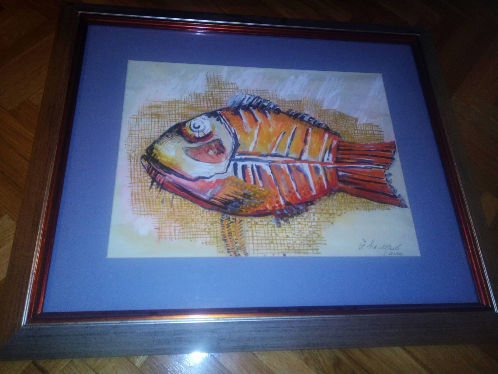 UMJETNIČKA SLIKA; tehnika: akvarel / pastel