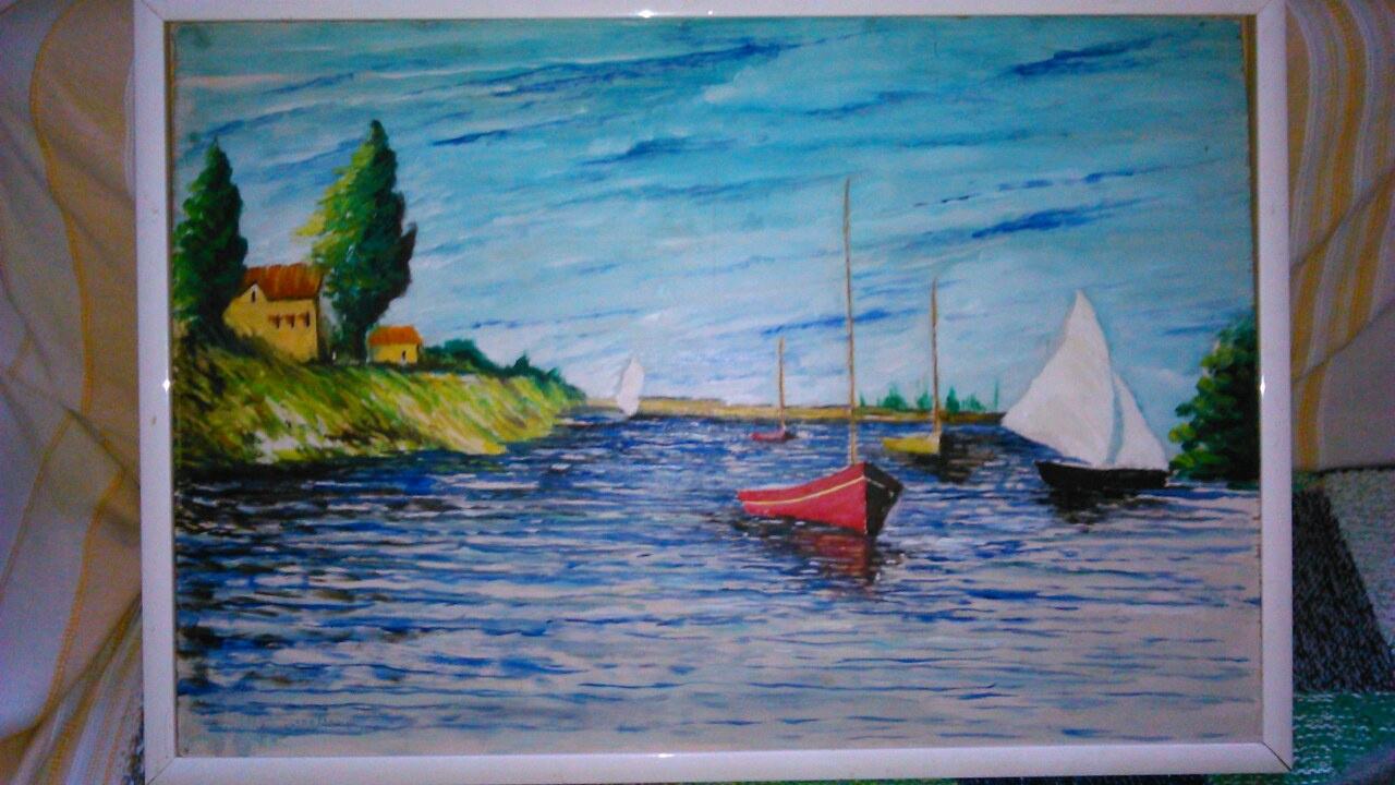 Slika - Jedrilice na jezeru, idealna za apartman!