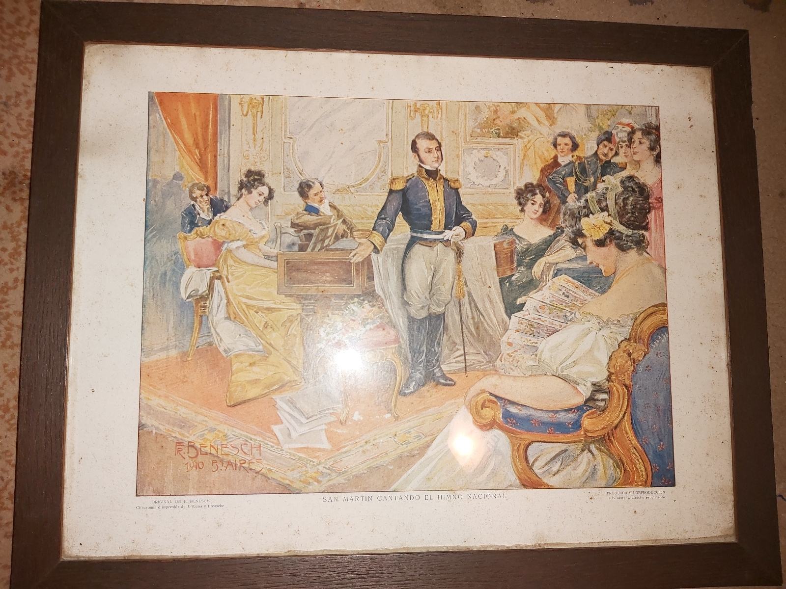 Umjetnicka Slika F. Benesh 1910 CANVAS PRINT A3