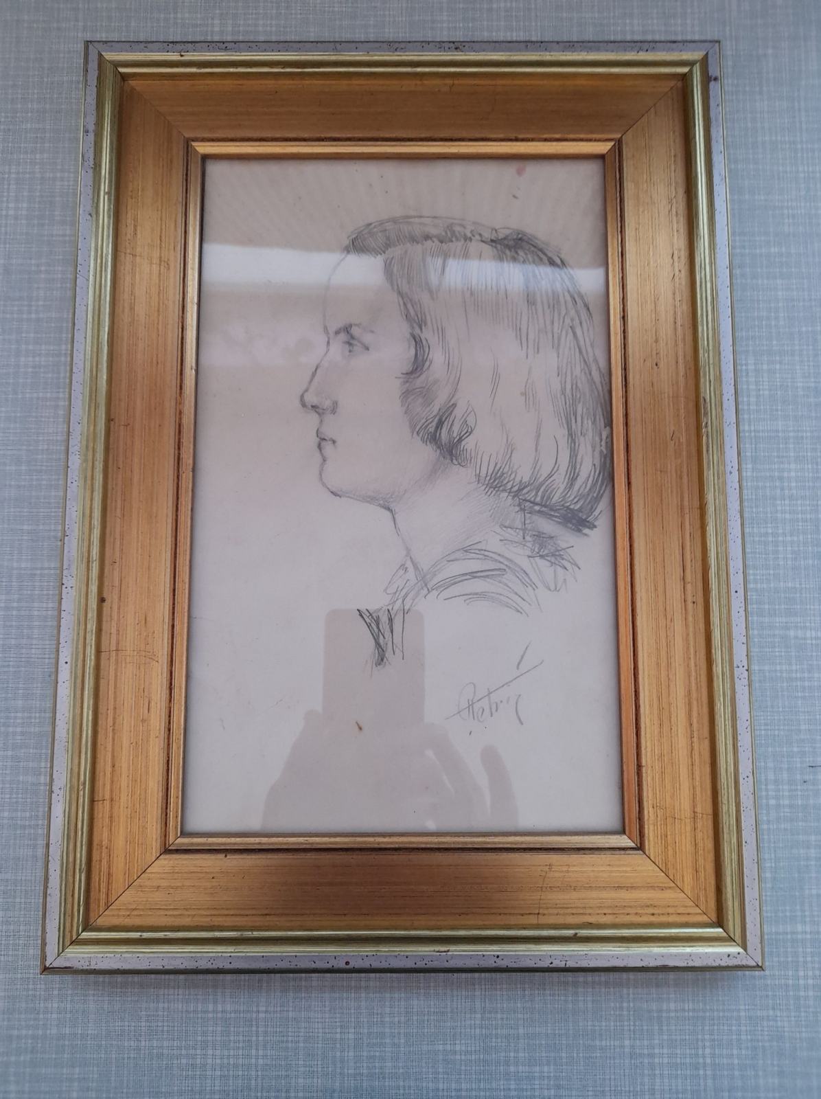 slika portret olovka