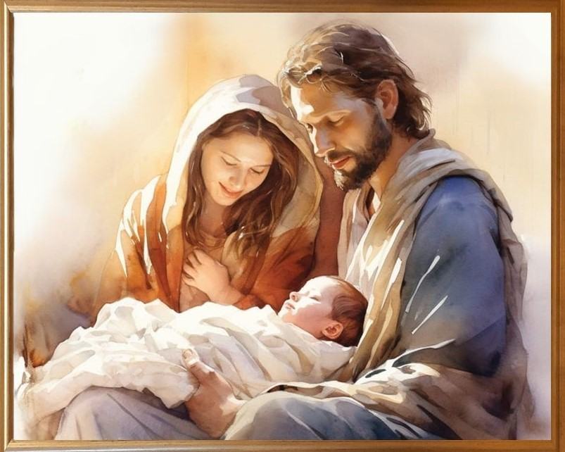 Slika SVETA OBITELJ, ŠIRINA SLIKE 70 cm, prodajem