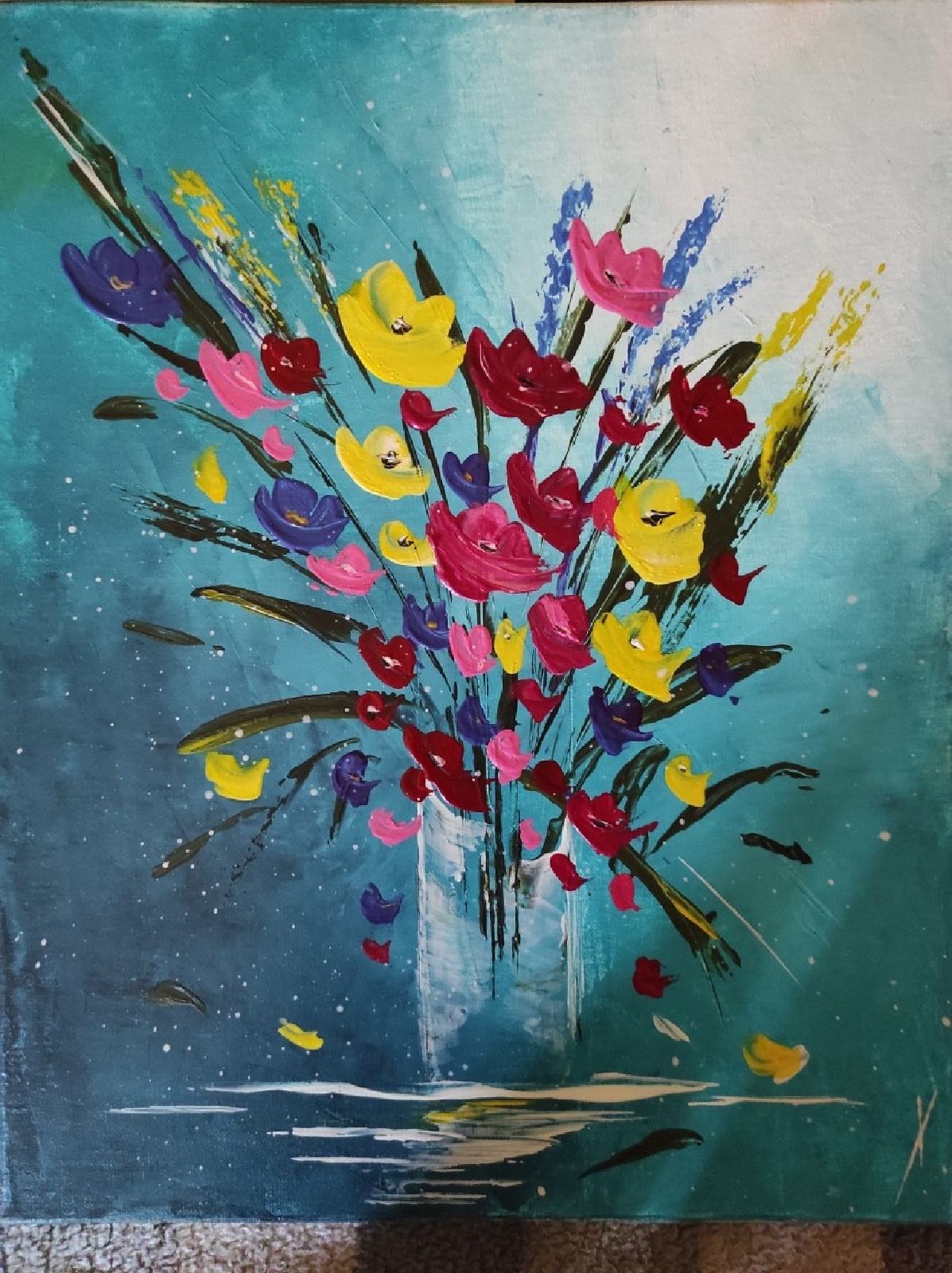 Slika, akril, poklon