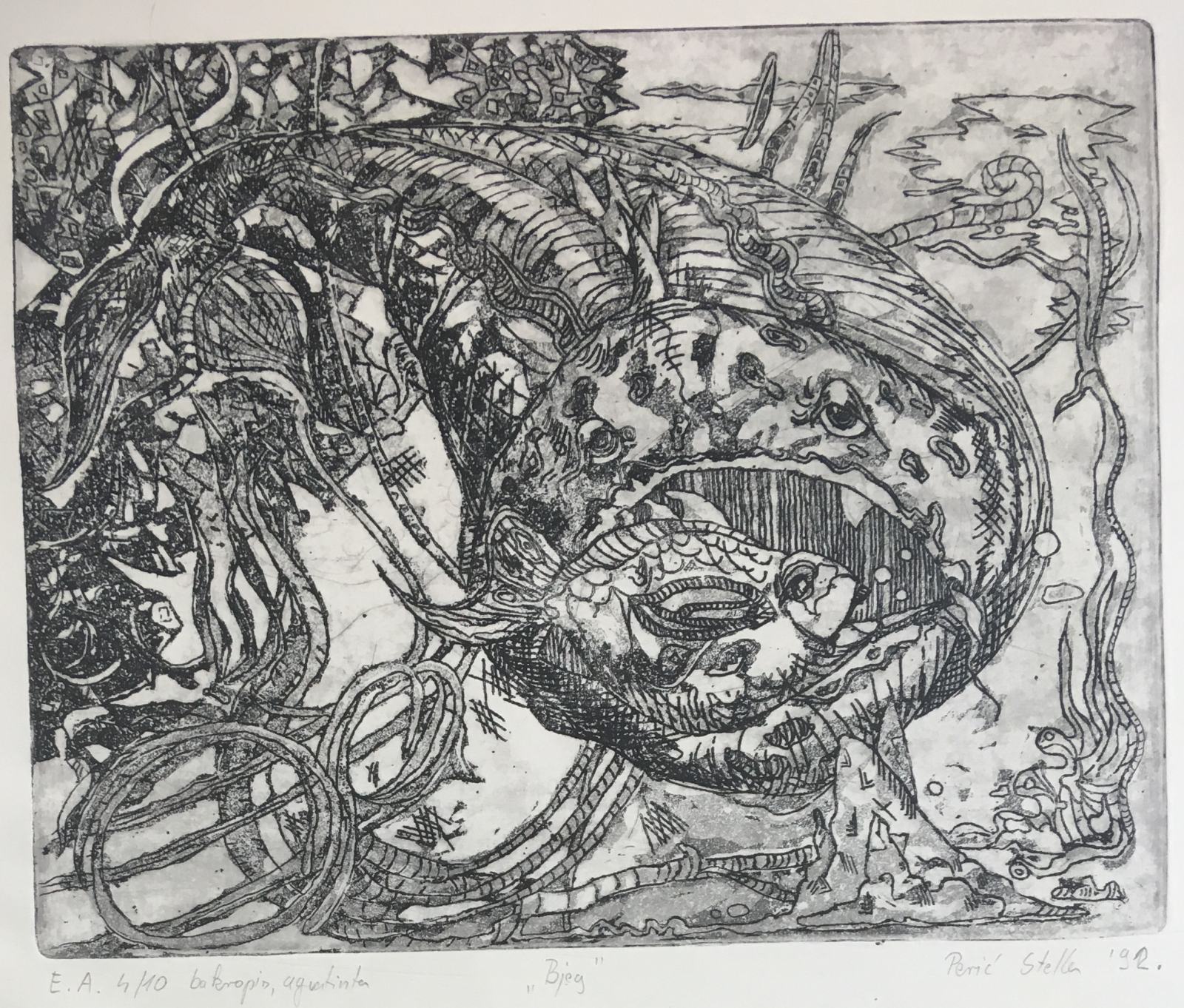 Sniženo!!! STELLA PERIĆ - Grafika - bakropis/aquatinta 4/10