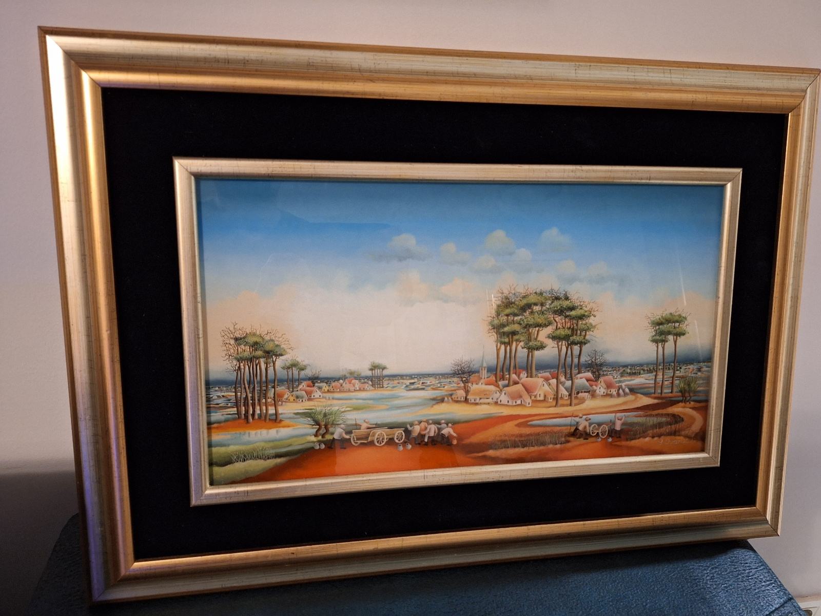 Stjepan Ivanec ulje na staklu 45×25cm