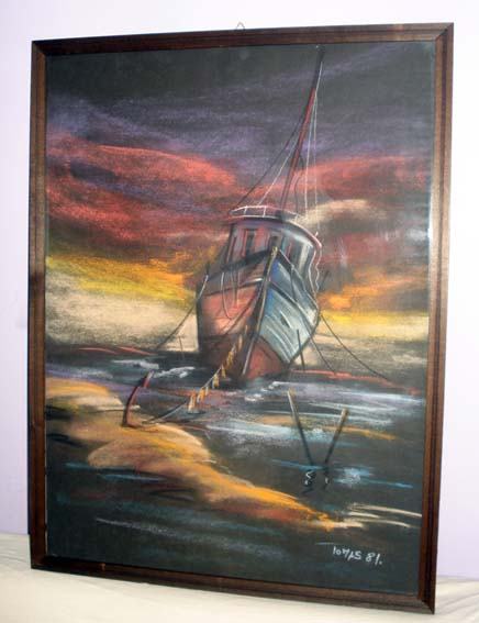Tomas Mario, pastel dim.45x60, 1981.