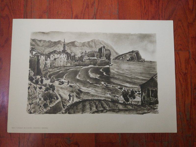 TOMISLAV KRIZMAN GRAFIKE BUDVA HERCEGNOVI KOTOR PERAST PETROVAC ULCINJ