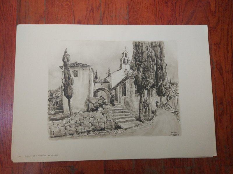 TOMISLAV KRIZMAN : GRAFIKE DUBROVNIK CAVTAT KOLOČEP KORČULA