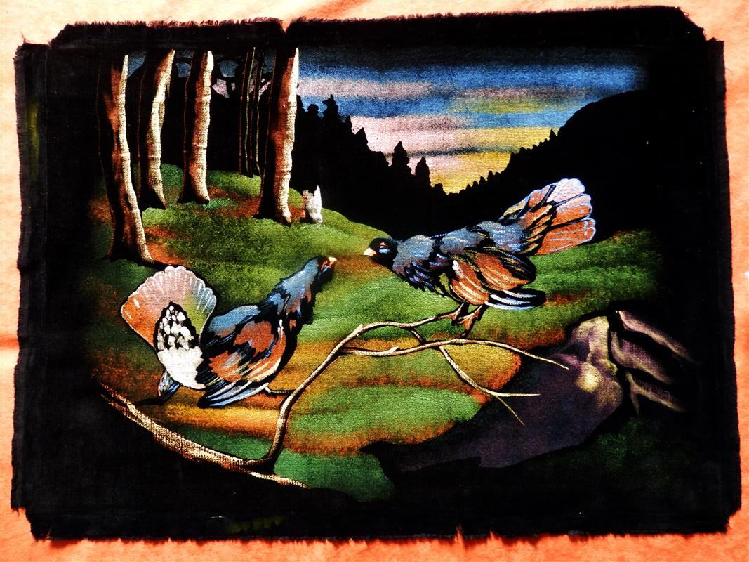 Triptih : Ulje na plišu : TETRIJEBI - VILA ŠEHEREZADA - DUBROVNIK