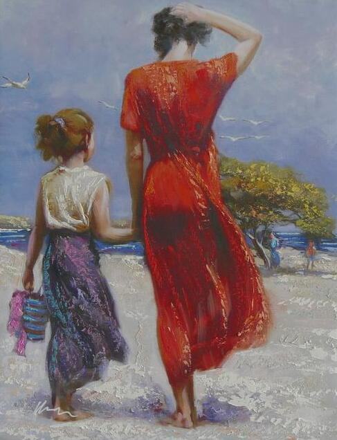 Umjetnička slika Majka i kćer