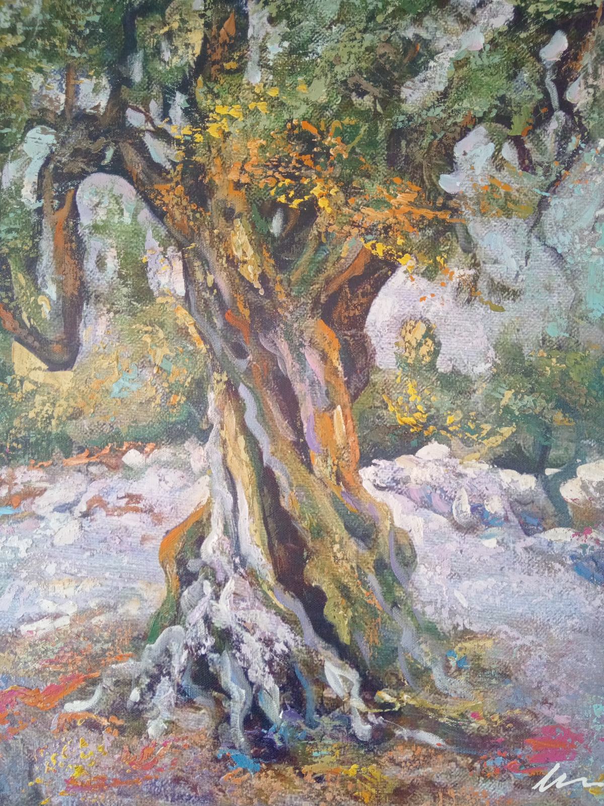 Umjetnička slika Staro drvo