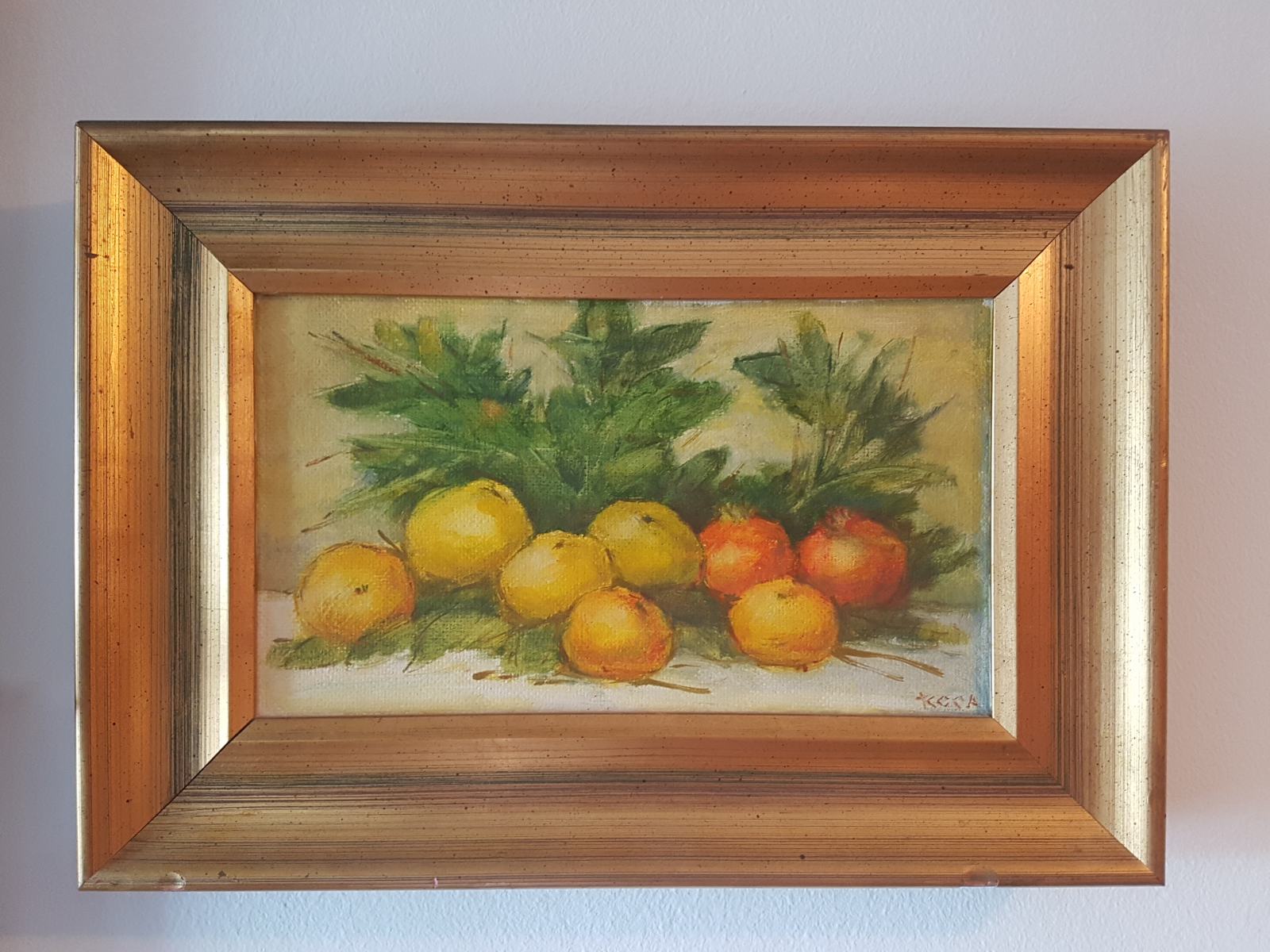 Umjetnička slika Voće - Boris Roca - ulje na šperploči