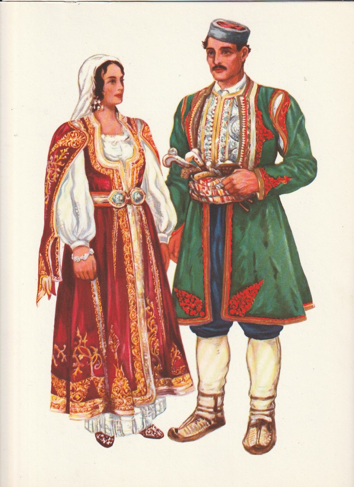 VLADIMIR KIRIN NARODNE NOŠNJE CRNE GORE I VOJVODINE SLIKA 40 KUNA