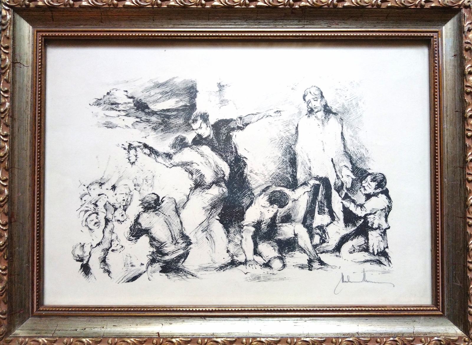 VLADIMIR KIRIN,RIJETKA LITOGRAFIJA.,VLAST.POTPIS.,PORIJEKLO OBITELJ AU