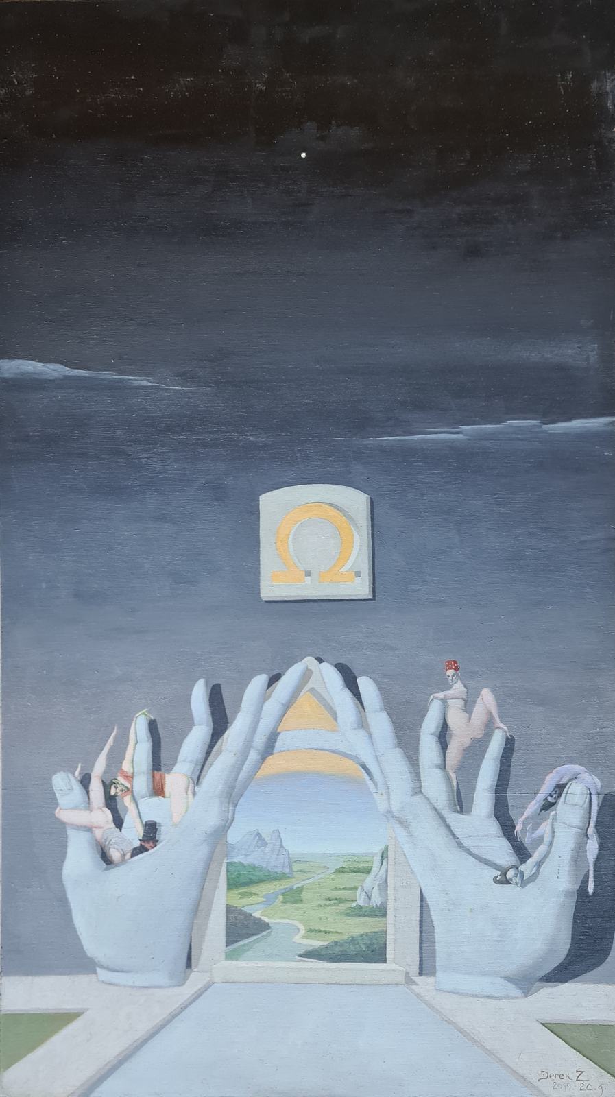 Zdravko Đerek Alfa i Omega ulje na dasci 76x42cm;