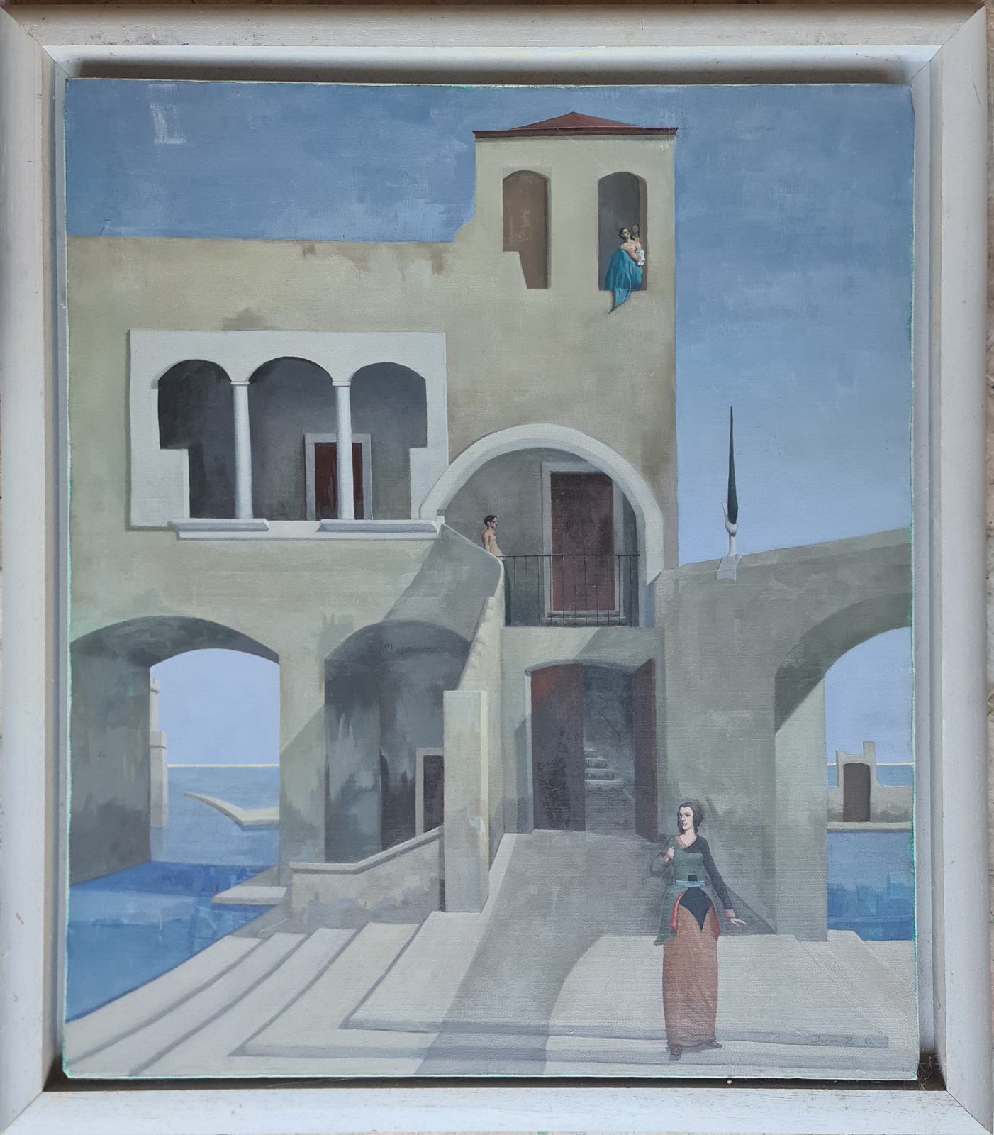 Zdravko Đerek Očekivanja ulje na platnu 70x60cm;