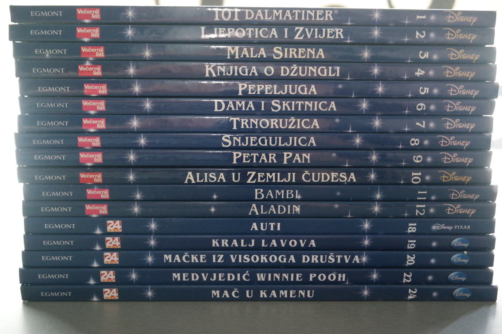 Dječje knjige slikovnice Disney - Disneyevi klasici - lot 17 komada