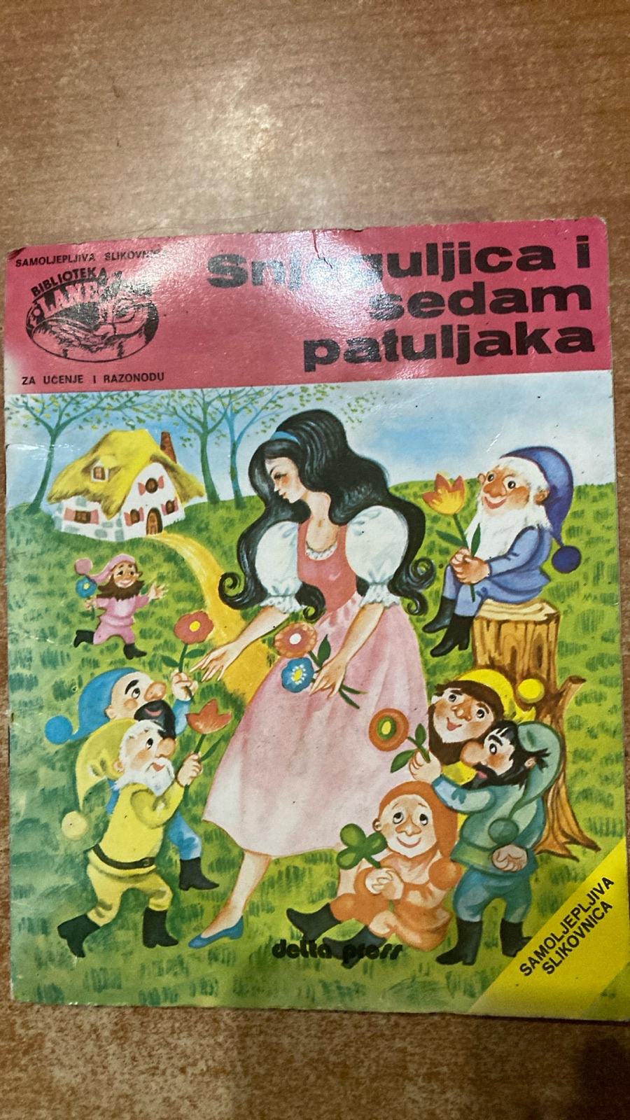 SAMOLJEPLJIVA SLIKOVNICA BIBLIOTEKA LANE:SNJEGULJICA I SEDAM PATULJAKA