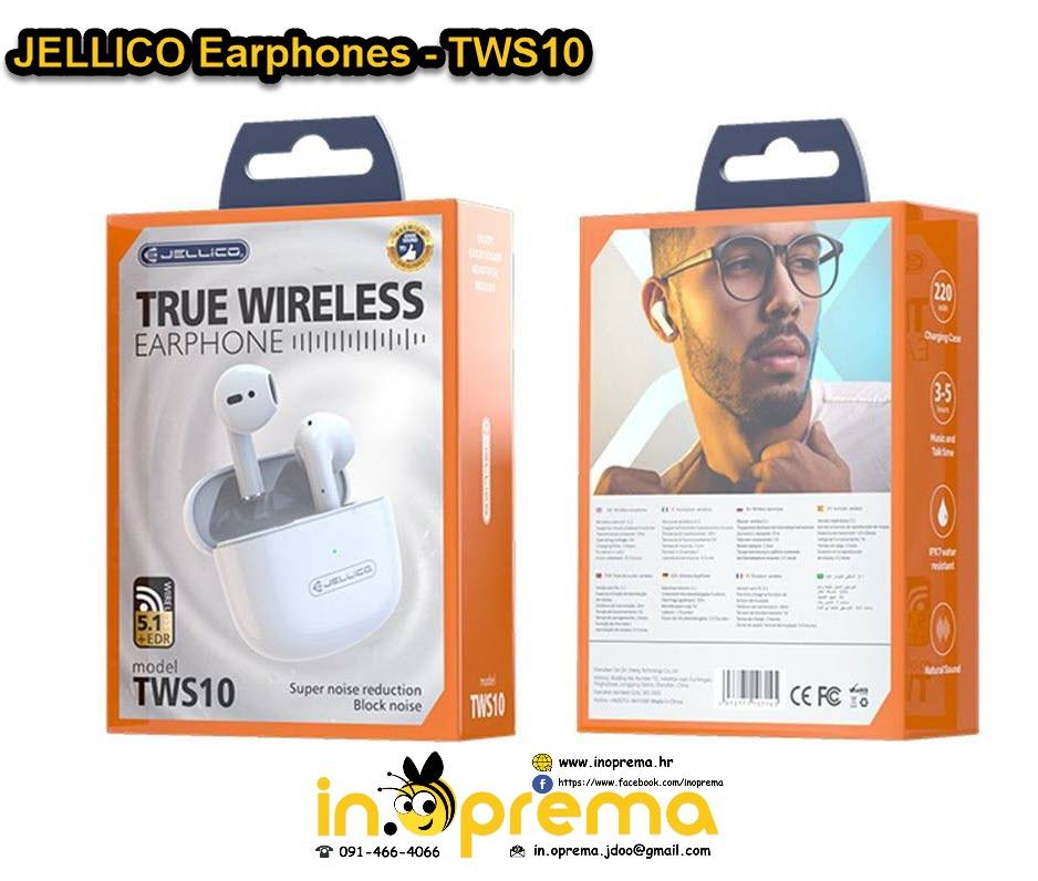 BEŽIČNE SLUŠALICE UNIVERZALNE BLUETOOTH WIRELESS PRIJENOSNE TWS10 5.1