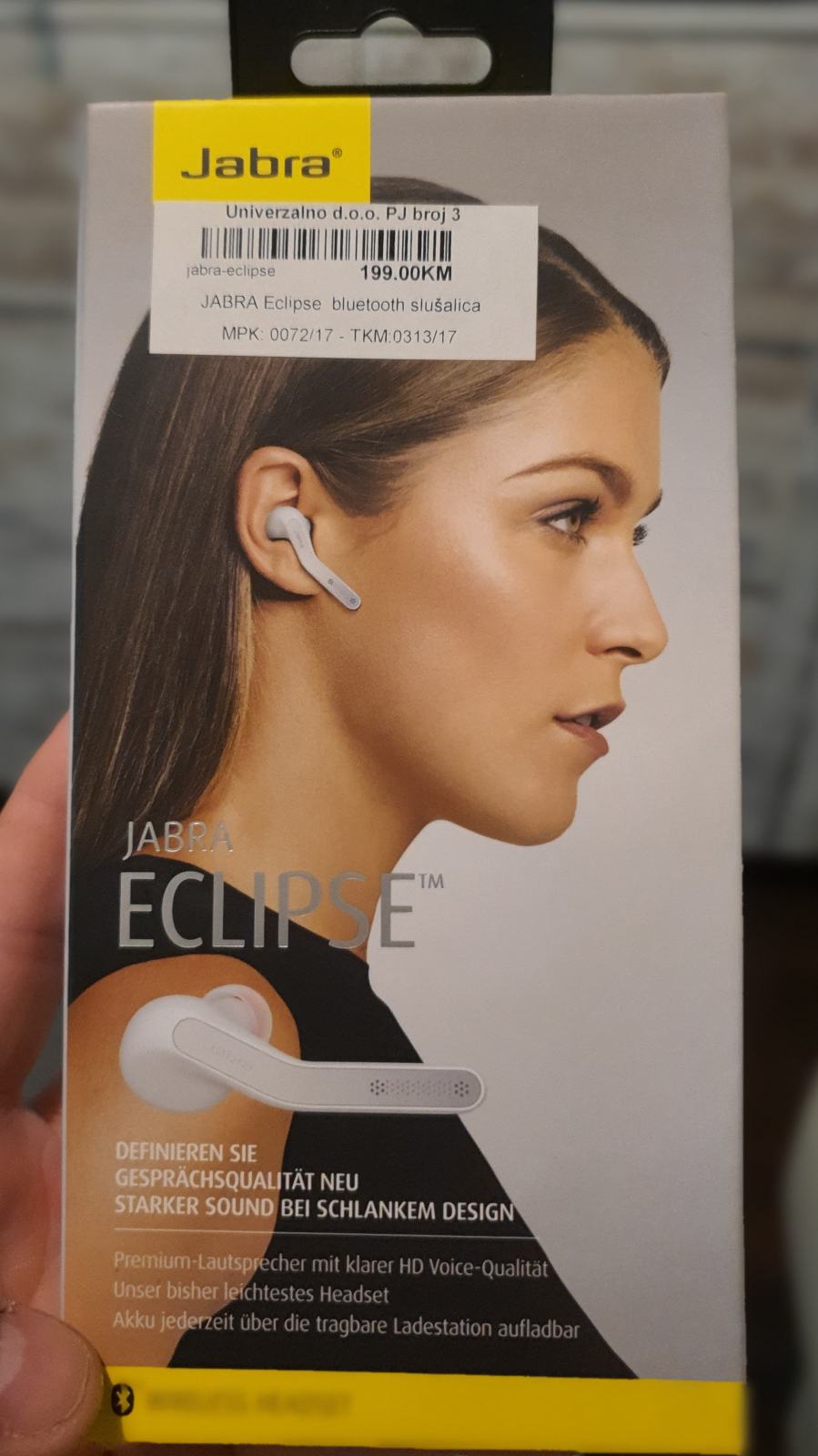 jabra eclipse bluetooth slusalica