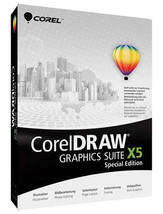 Corel DRAW Graphic Suite X5 Special Edition, Box