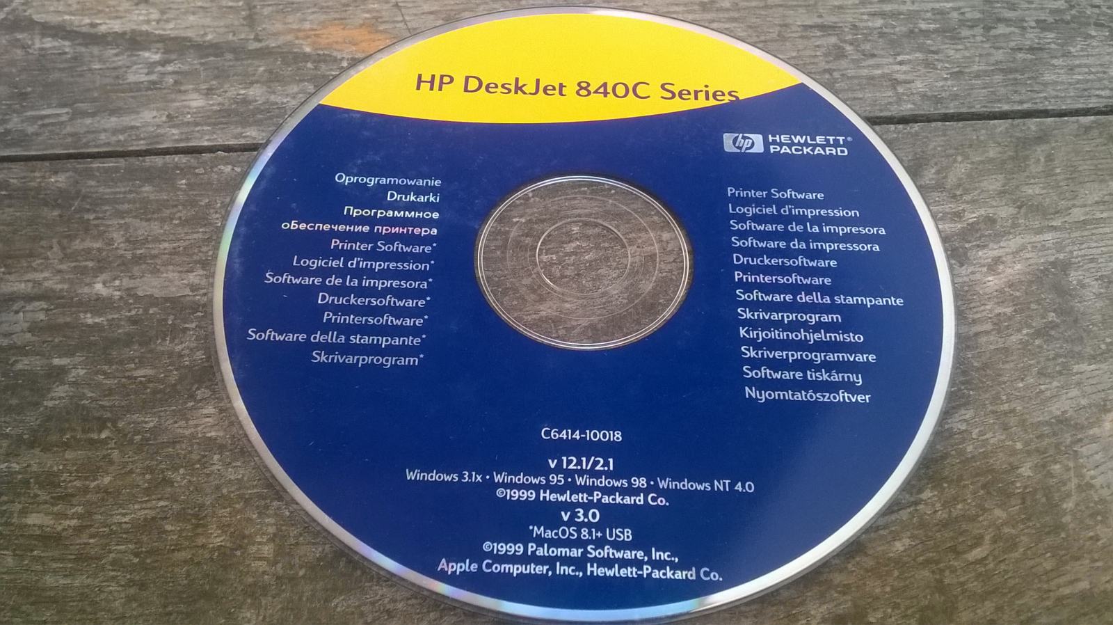 HP DESKJET 840C SERIES CD ROM DRIVERS