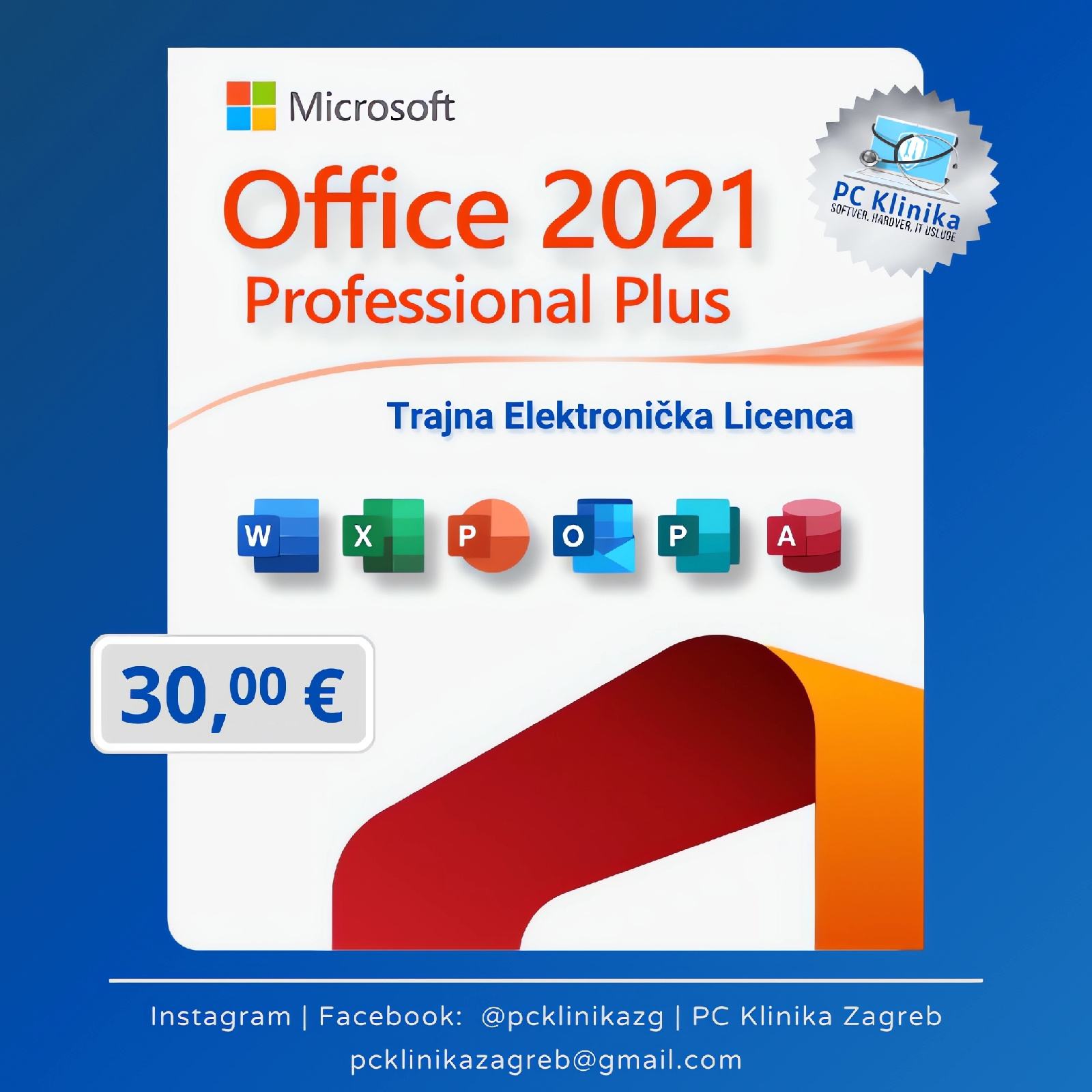 Microsoft Office 2021 Pro Plus | Trajna Licenca