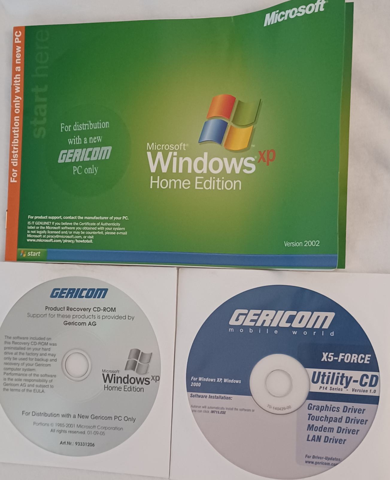 Microsoft Windows XP Home Edition (Gericom)