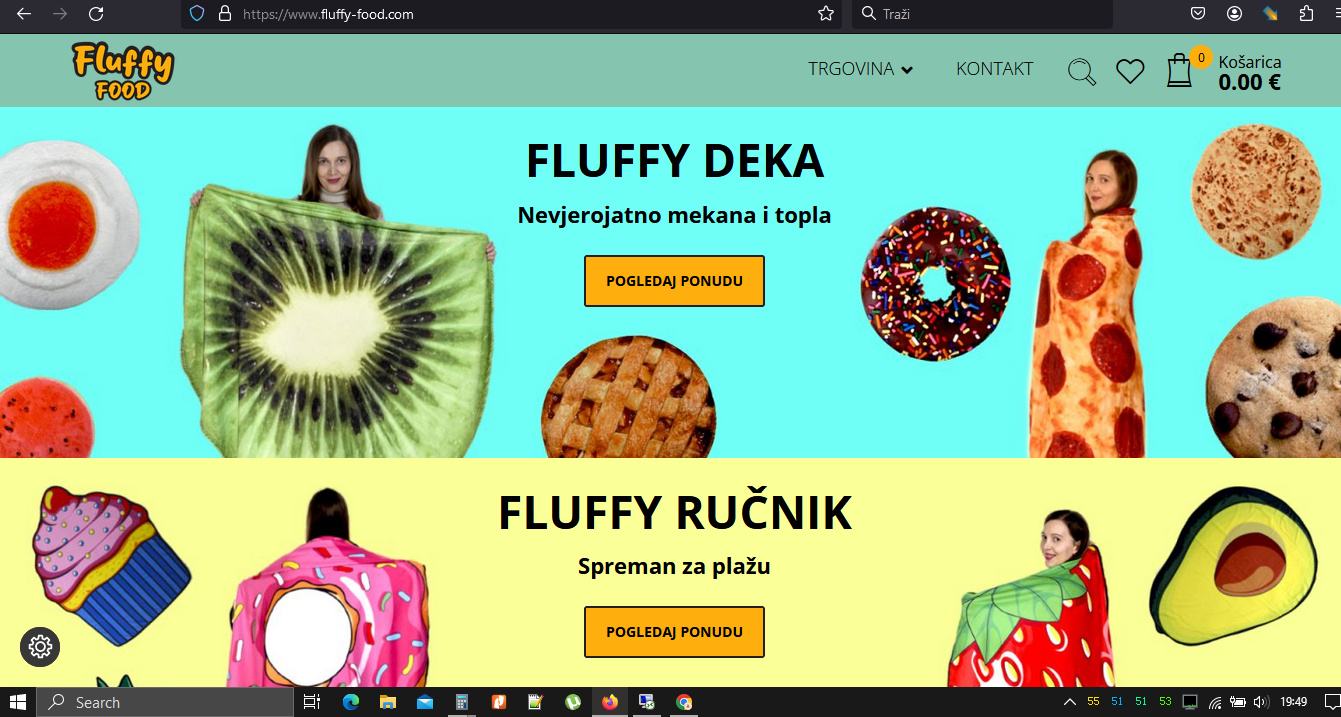 Prodajem brand Fluffy Food i webshop + zalihu robe vrijednosti 12.700€