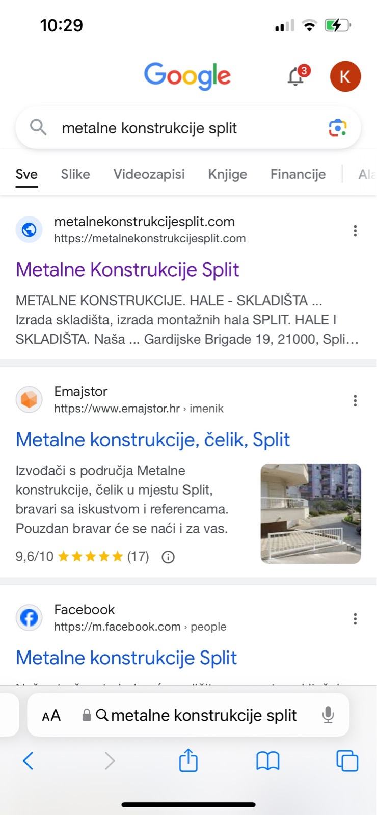 Web stranica - prvi na googlu