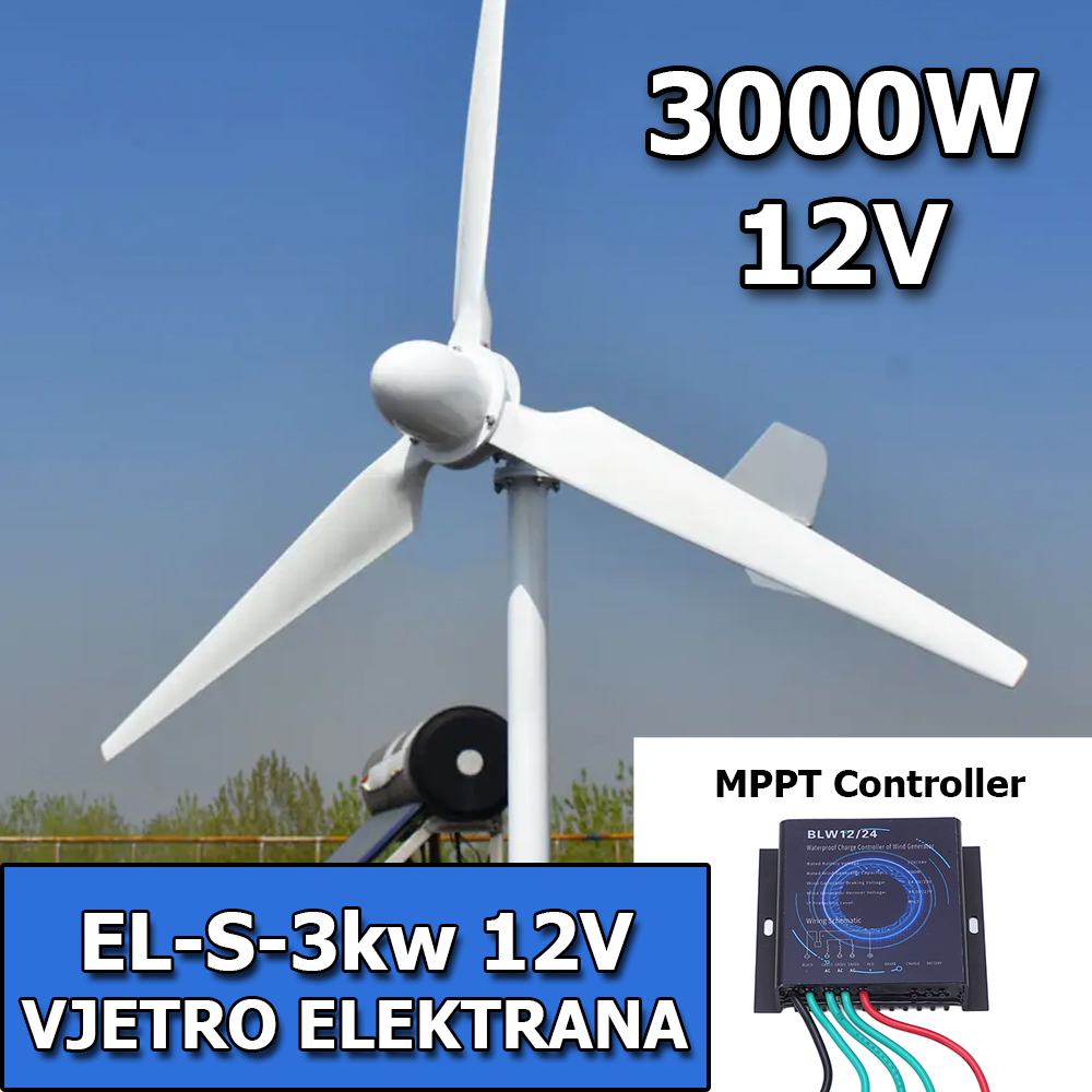 VJETRENJAČA - Besplatna Energija VJETRO ELEKTRANA Solarni Sustav Panel