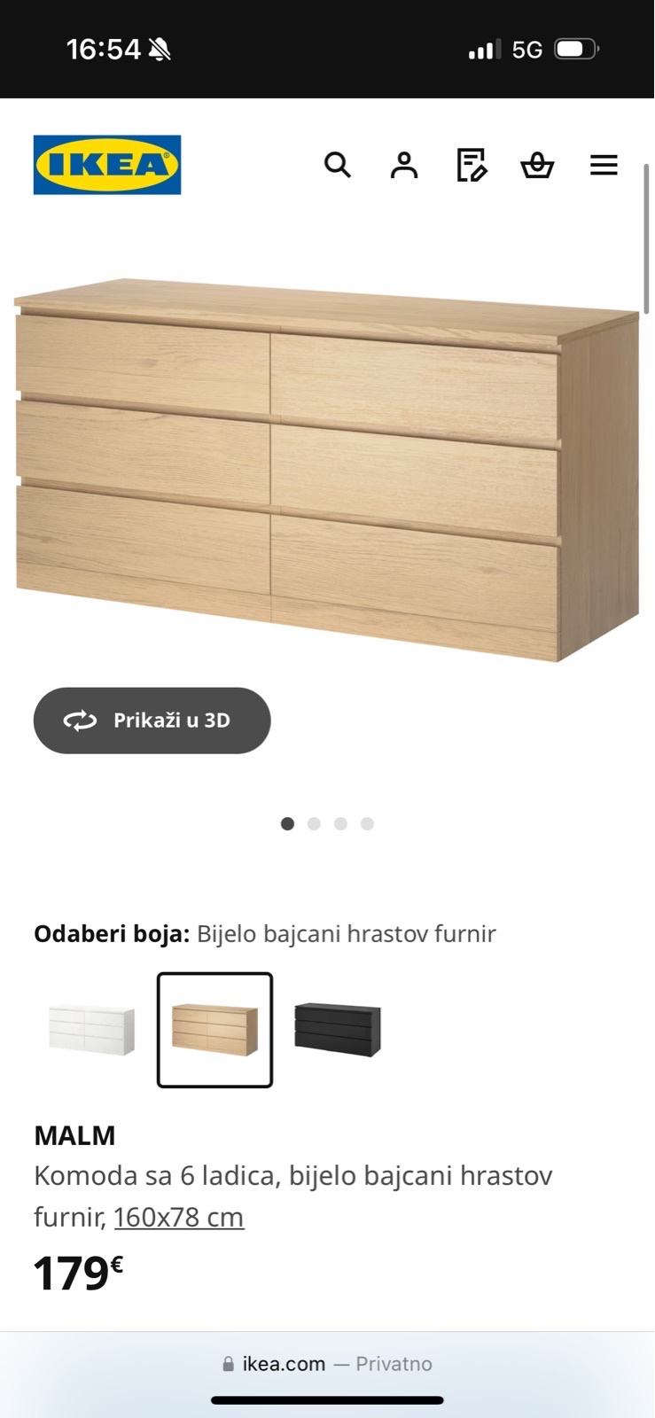 Ikea Malm komoda