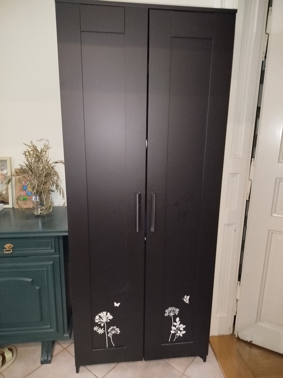 Ormar Brimnes IKEA- crni 2kom