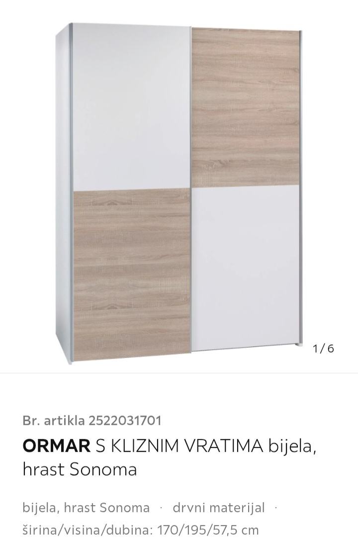 Ormar s kliznim vratima