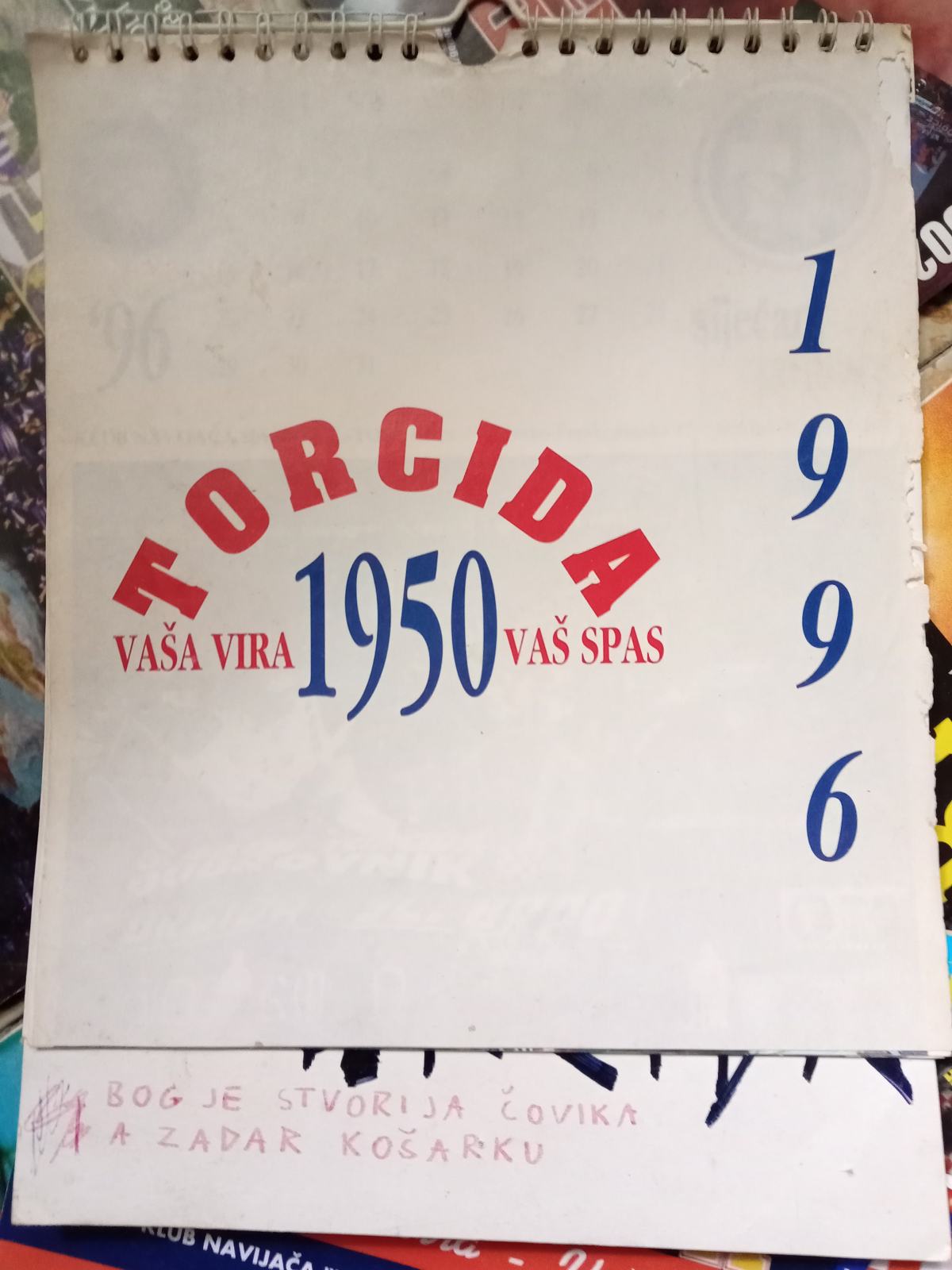 TORCIDA KALENDAR 1996.