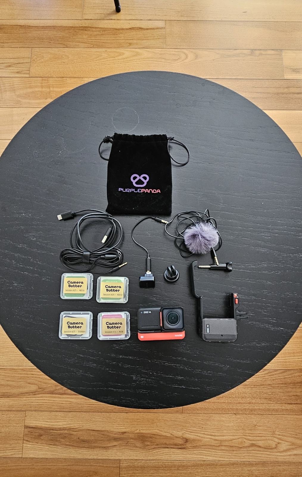 Insta360 OneRS 4k Edition, Purple Panda mic + Adapter