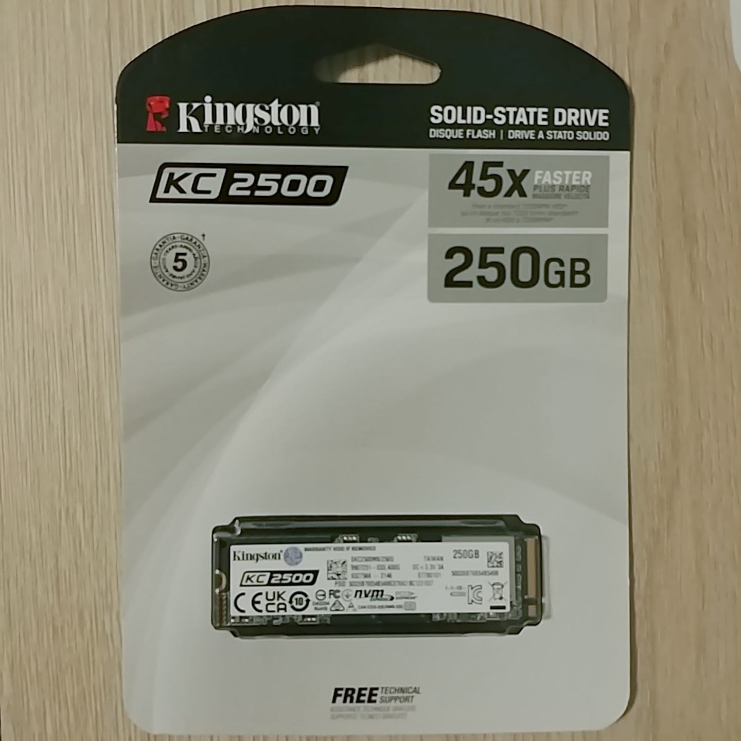 DISK SSD KINGSTON KC2500 250GB M.2 NVMe