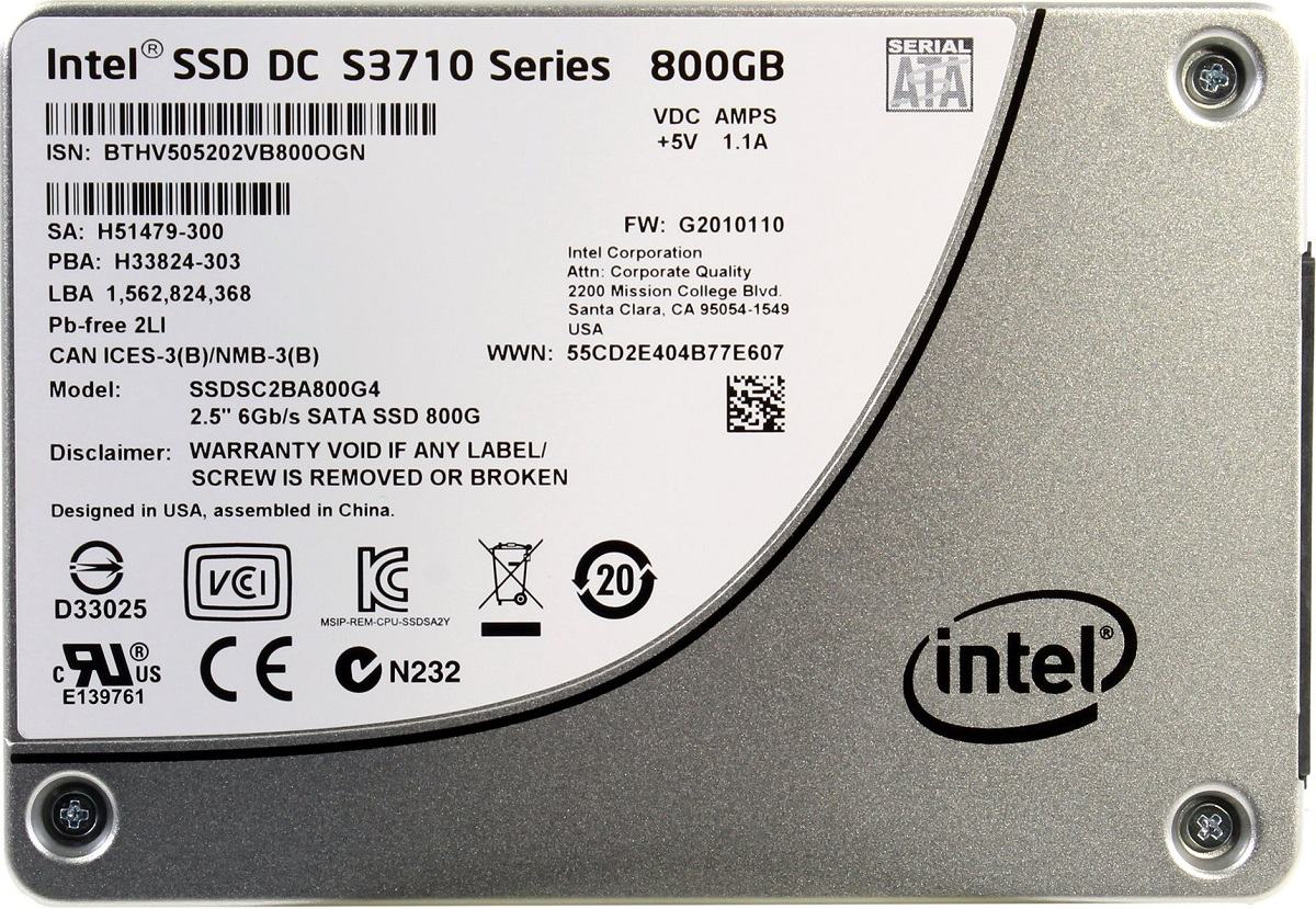 Intel DC S3710 800GB SATA cijena samo 25€