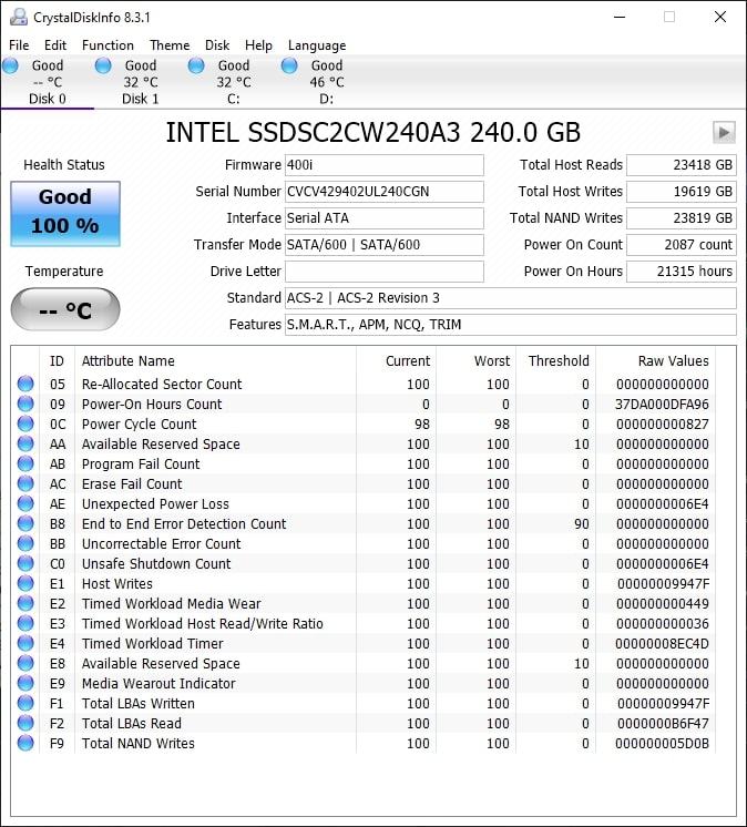 Intel SSD 520 - 240GB