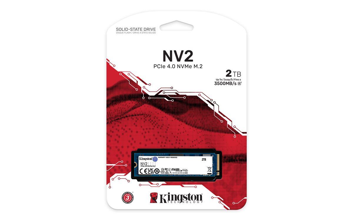Kingston SSD disk 2TB NV2 PCIe M.2 2280 NVMe SNV2S/2000G NOVO Račun