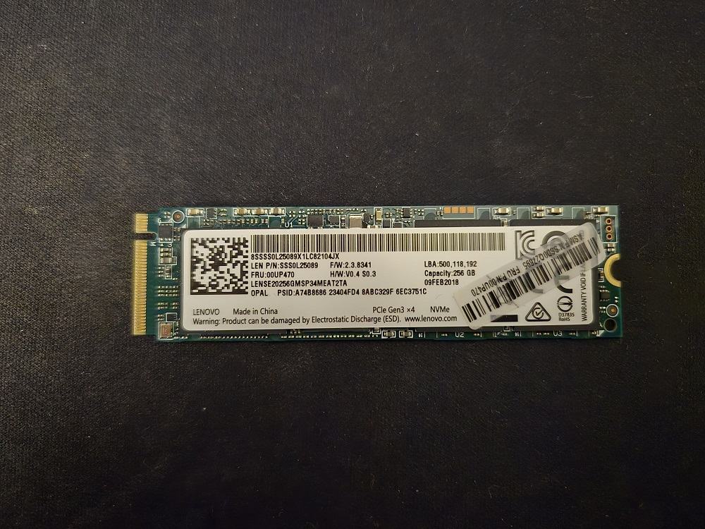 Lenovo 256GB PCIe NVMe M.2 Solid State Drive (SSD)