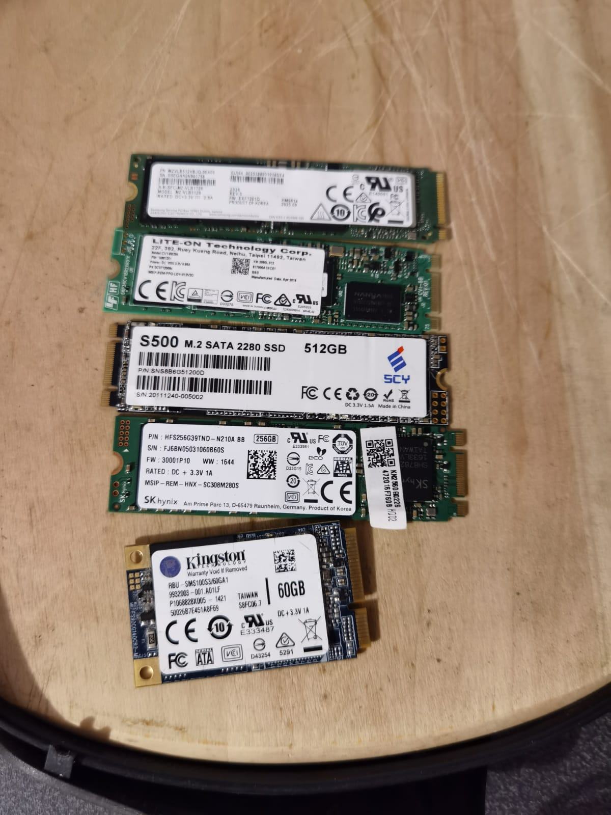 Set SSD 512- 128gb