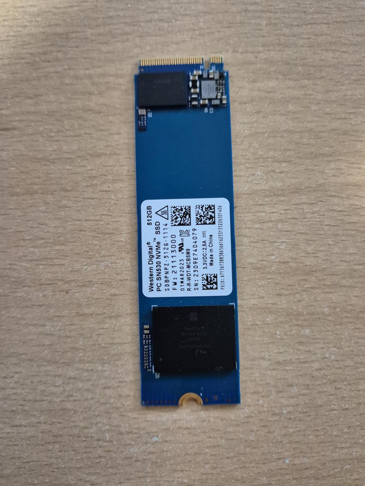 SSD 500GB WDC SN530 SDBPNPZ-512G