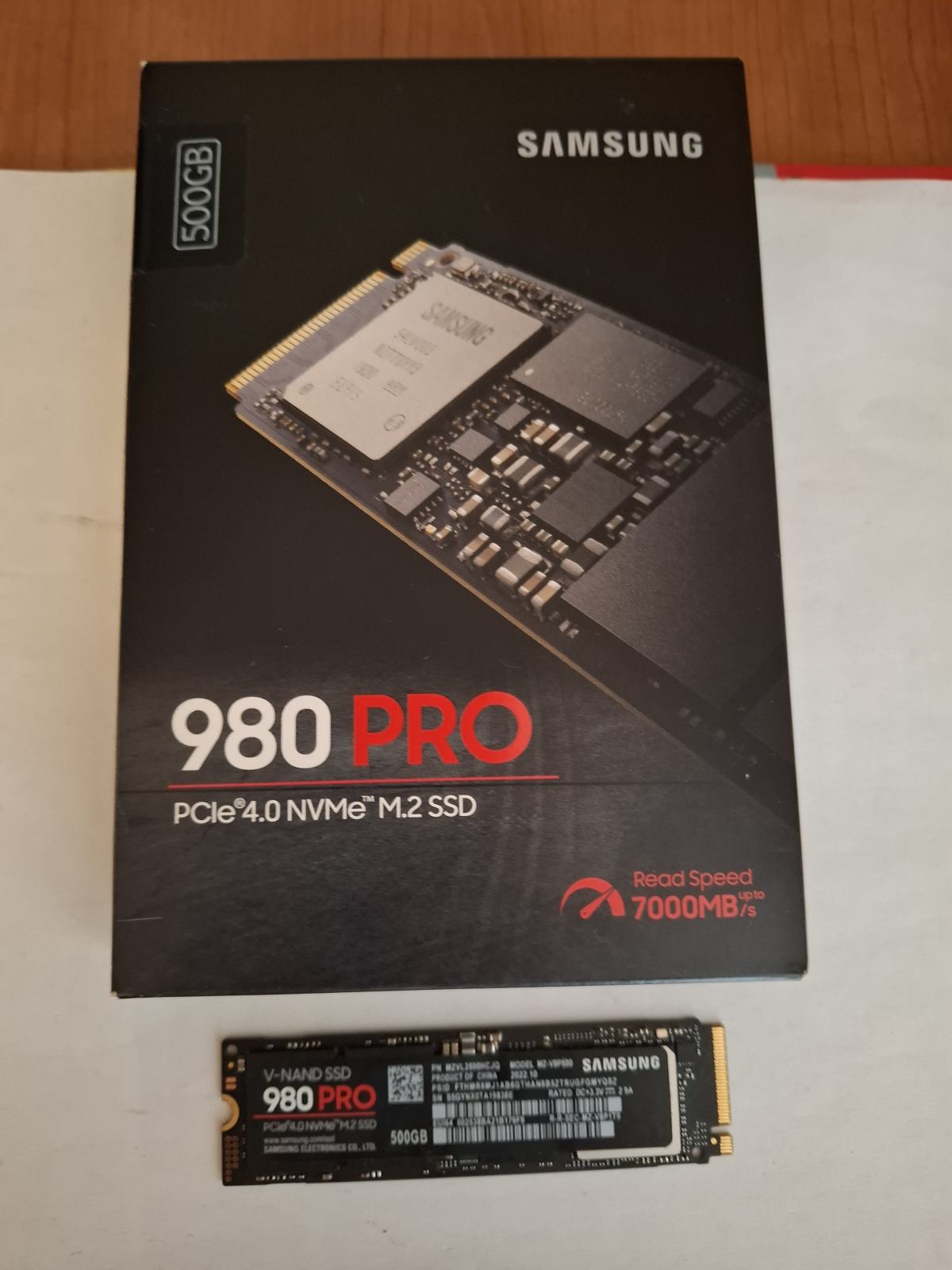 SSD DISK SAMSUNG 980 PRO 500GB NVME PCIe 4.0