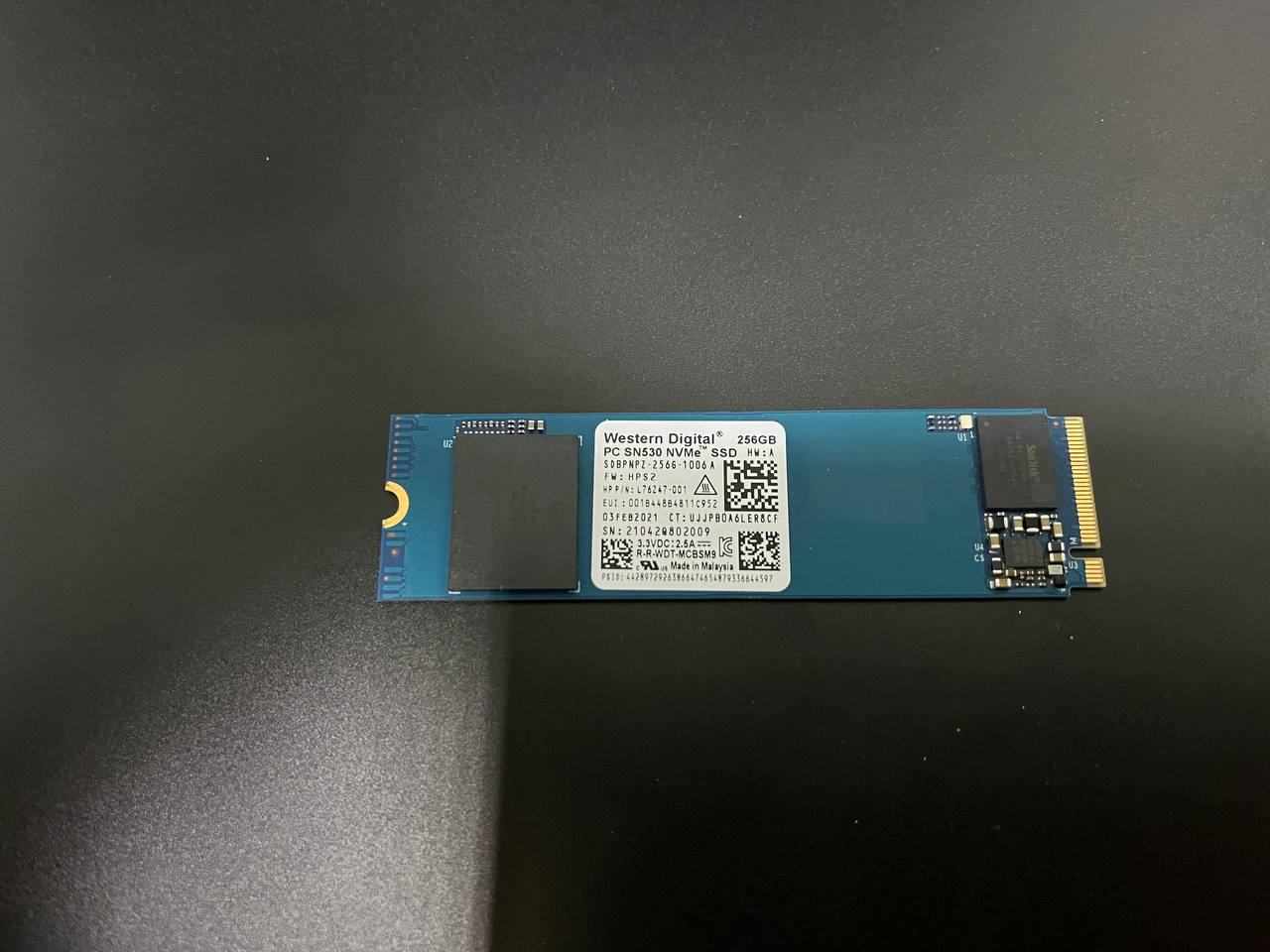 Western Digital 256GB SN530 NVMe M.2 SSD (SDBPNPZ-256G-1006A)