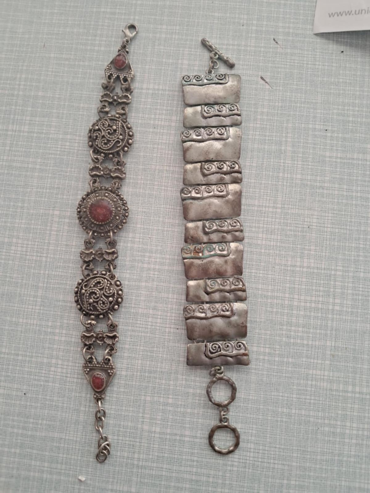 2 starinske narukvice od mjedi-komplet-nakit